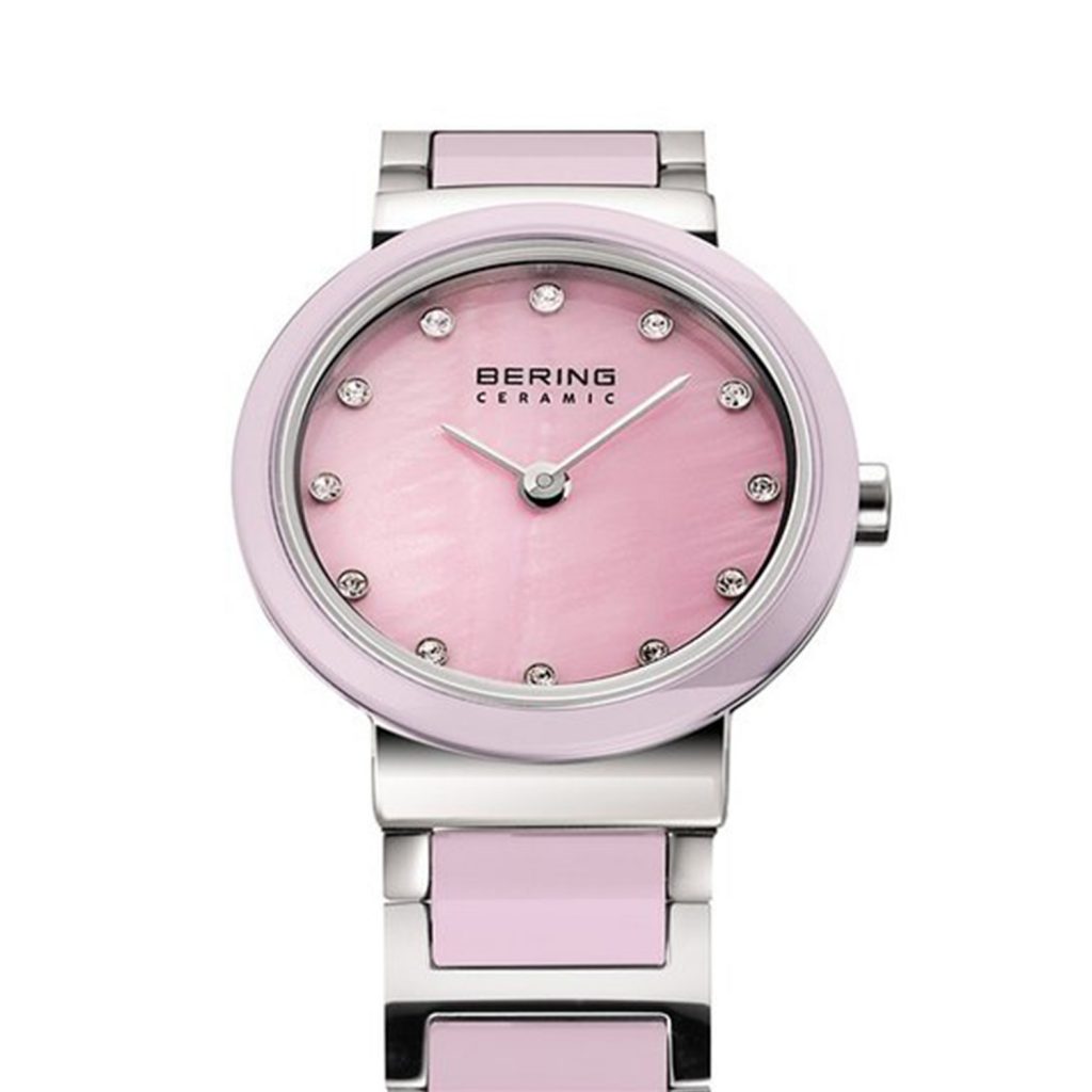 Buy Bering Ceramic Pink Analogue Women’s Watch Online