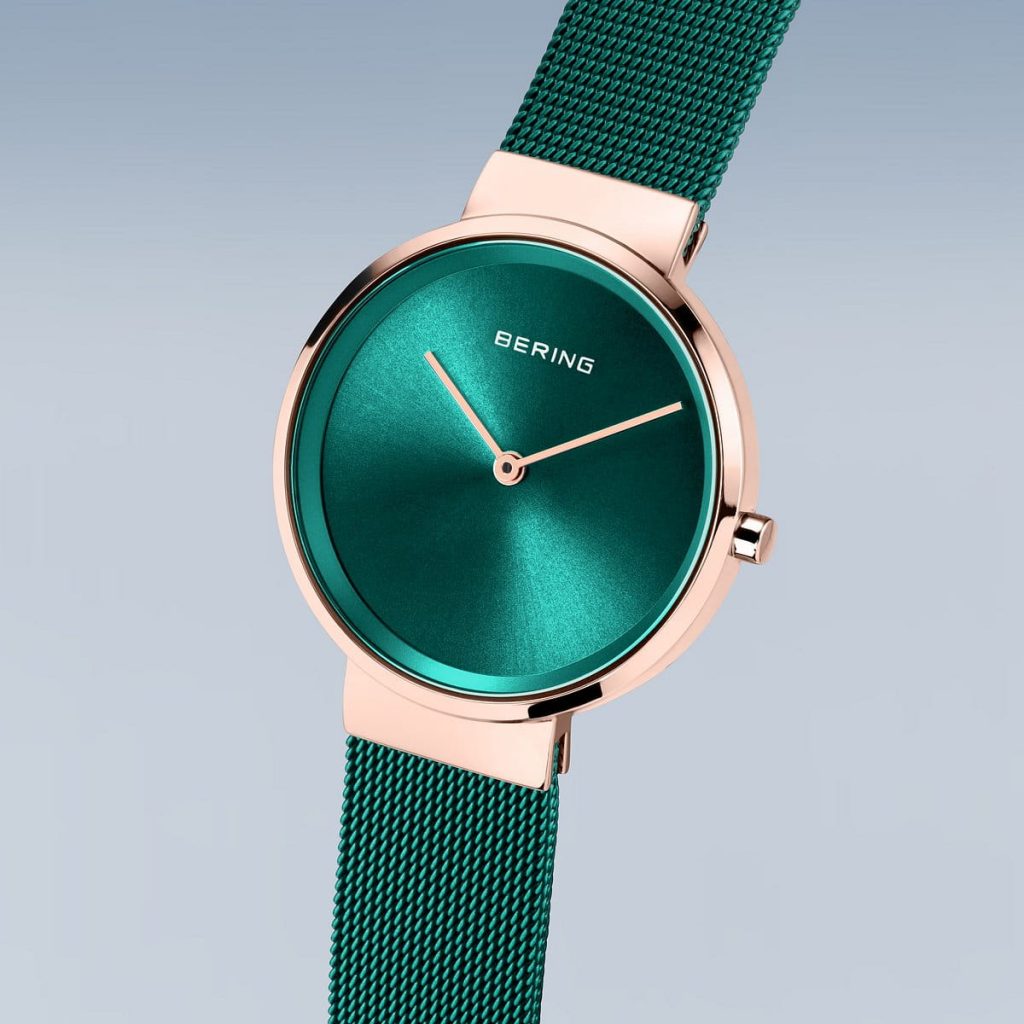 Bering Green Analogue Watch For Women 14531-869 - Bering Time