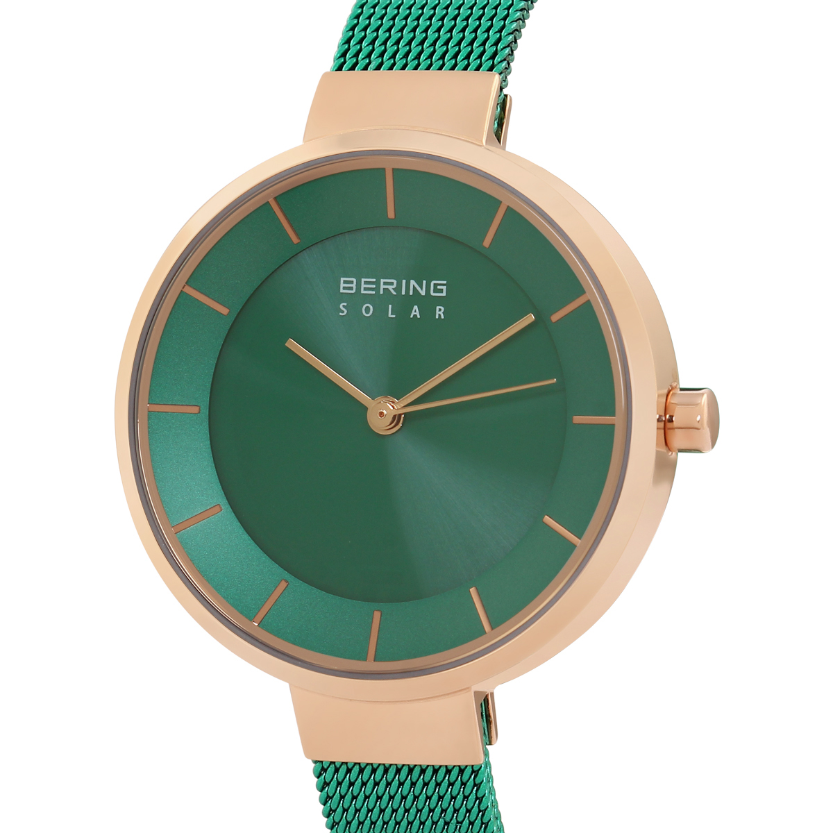 Buy Bering Solar Green Analogue Women’s Watch Online