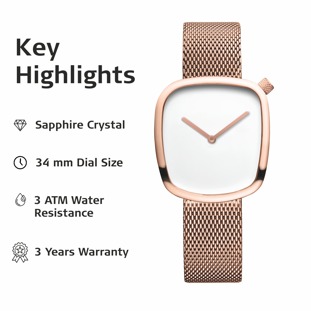 Bering Pebble White Analog Women's Watch- 18034-364 - Bering Time